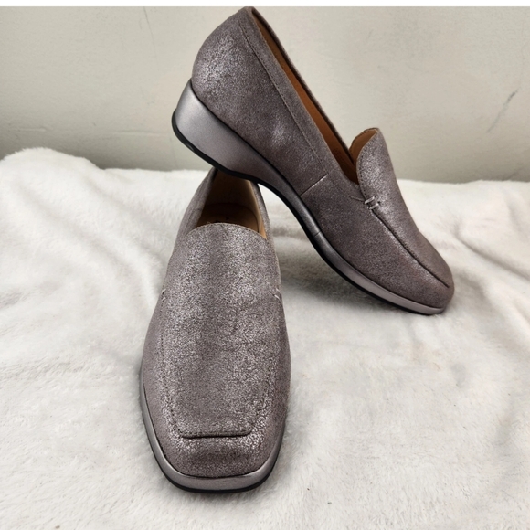 Alex Marie | Shoes | Alex Marie Metallic Comfort Slip On Loafers | Poshmark